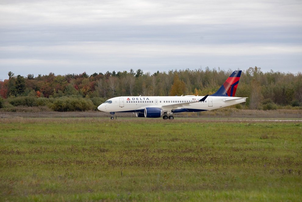 Delta Air Lines A220 takes to the skies for its first flight. Delta will be