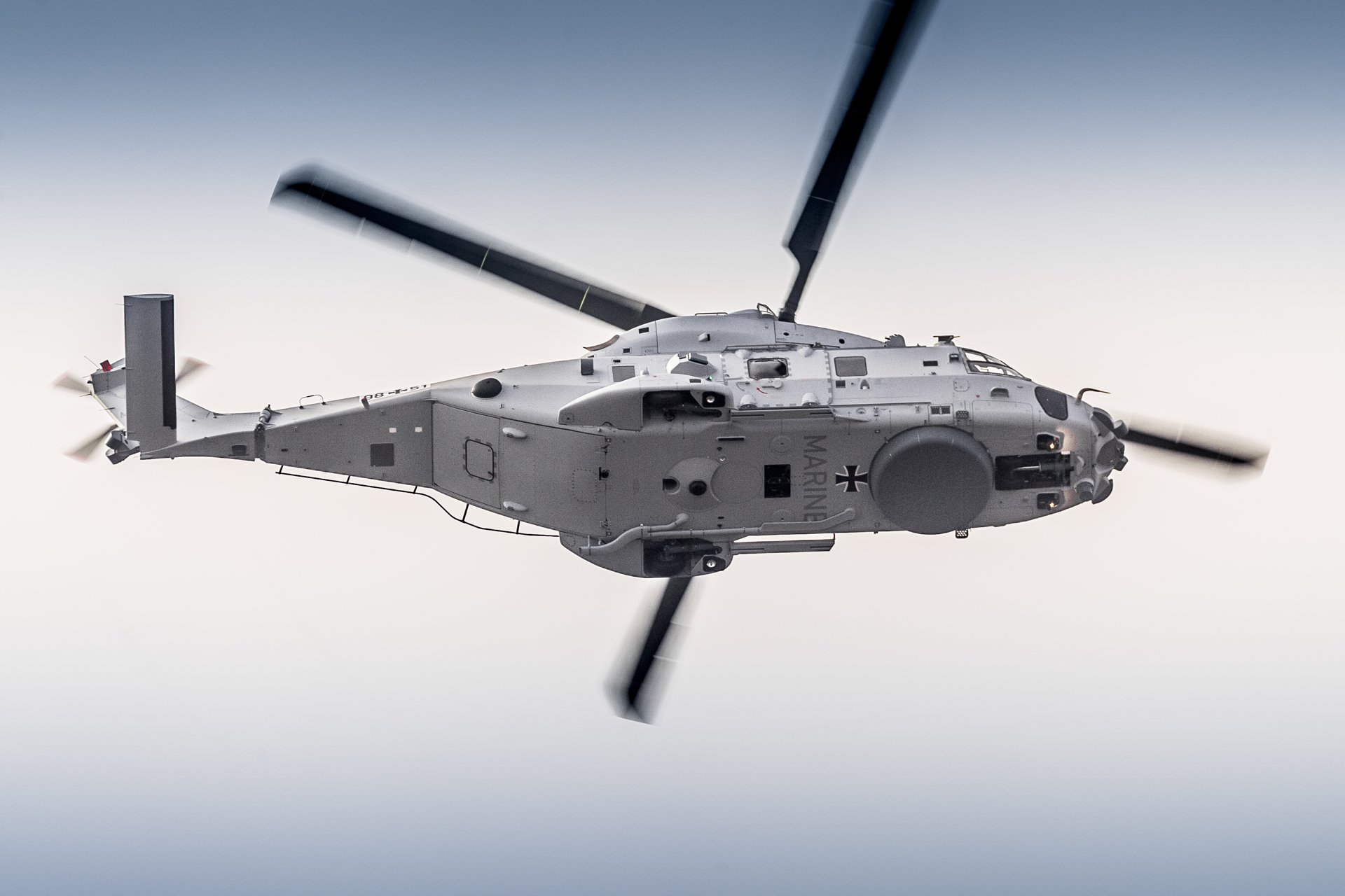 German Navy NH90 Sea Lion performs maiden flight